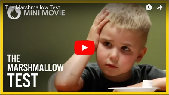 Marshmallows test self-control in children